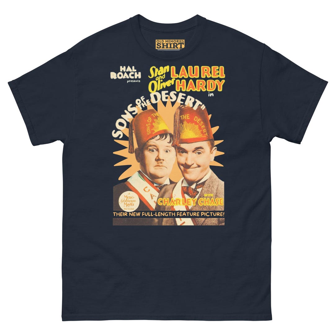 Vintage Comedy Duo T Shirt | Retro 1930s Slapstick Movie Poster Tee ...