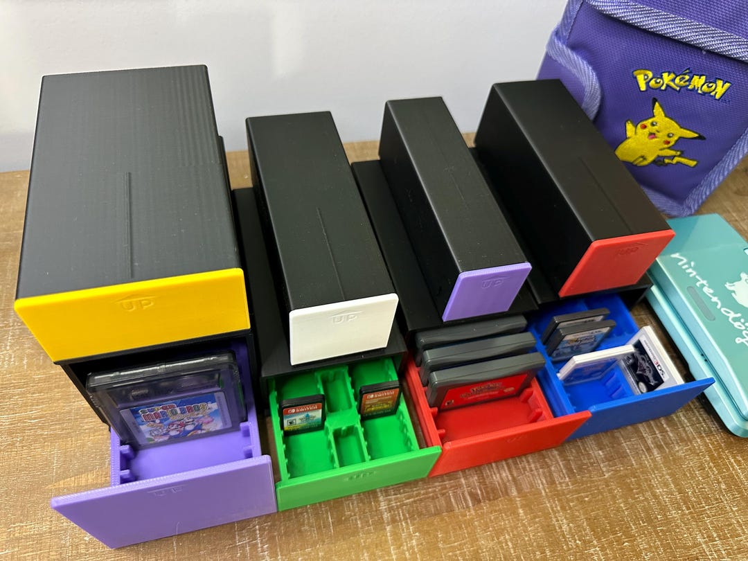 Stackable Game Cartridge Storage Drawers – Fits Nintendo Switch, DS ...