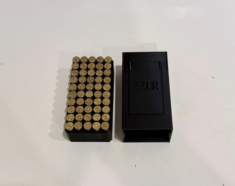 22LR Ammo Box – 3D Printed Ammunition Storage for 50 Rounds | Compact ...