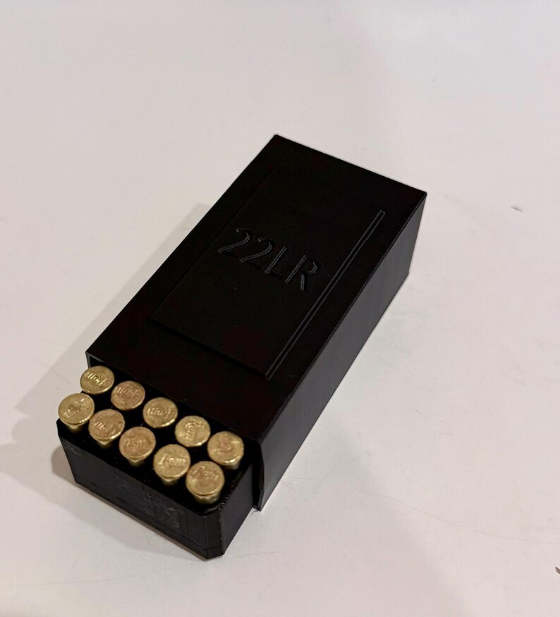 22LR Ammo Box – 3D Printed Ammunition Storage for 50 Rounds | Compact ...