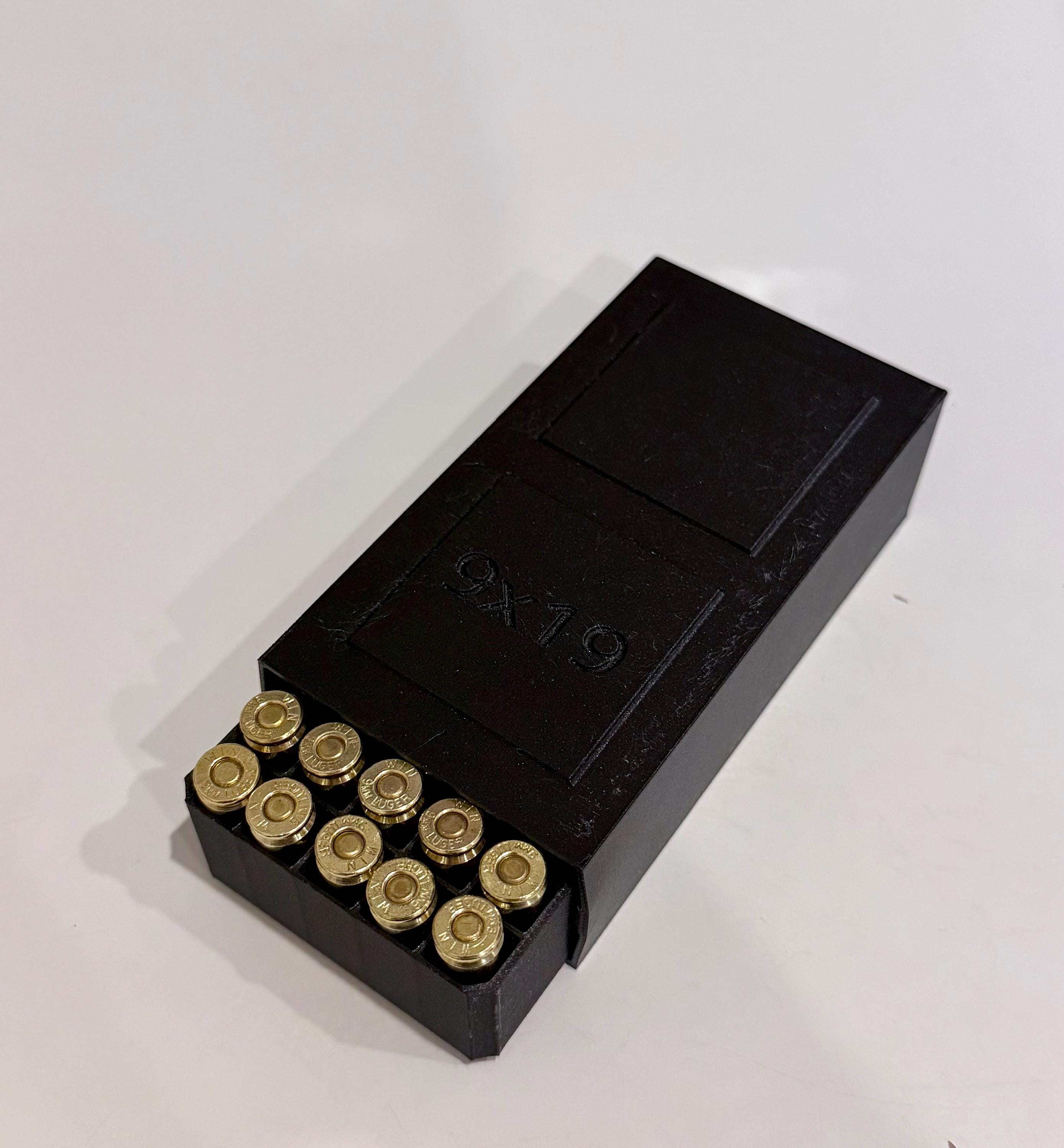 9mm Ammo Box – 3D Printed Ammunition Storage for 50 Rounds | Compact ...