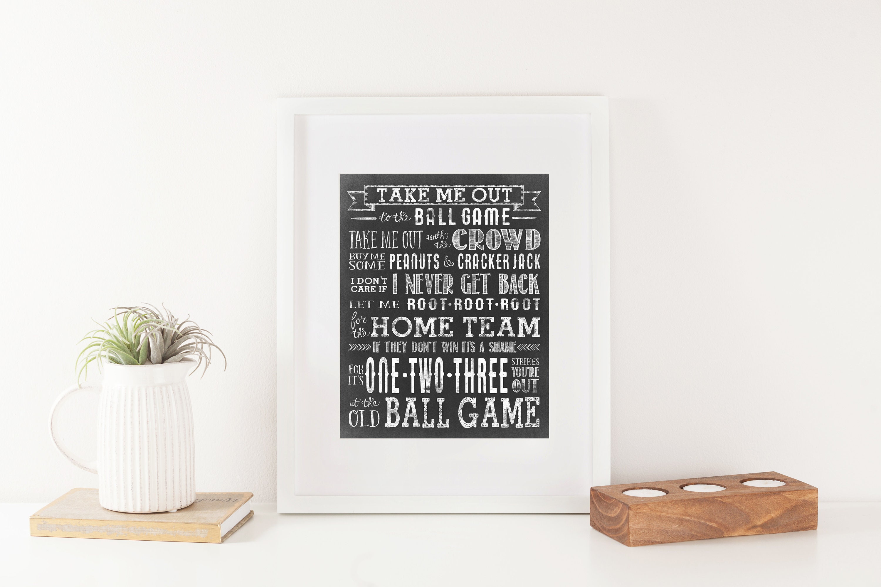 Take Me Out to the Ball Game - Baseball - Art Print - Digital Download ...