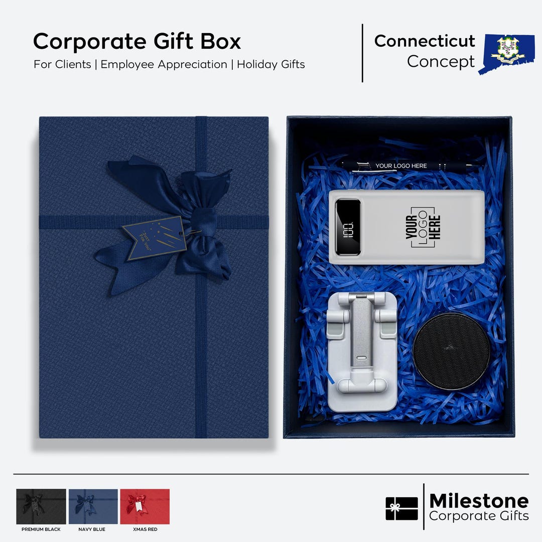 Customizable Business Gift Set, Engraved Company Holiday Gifting ...