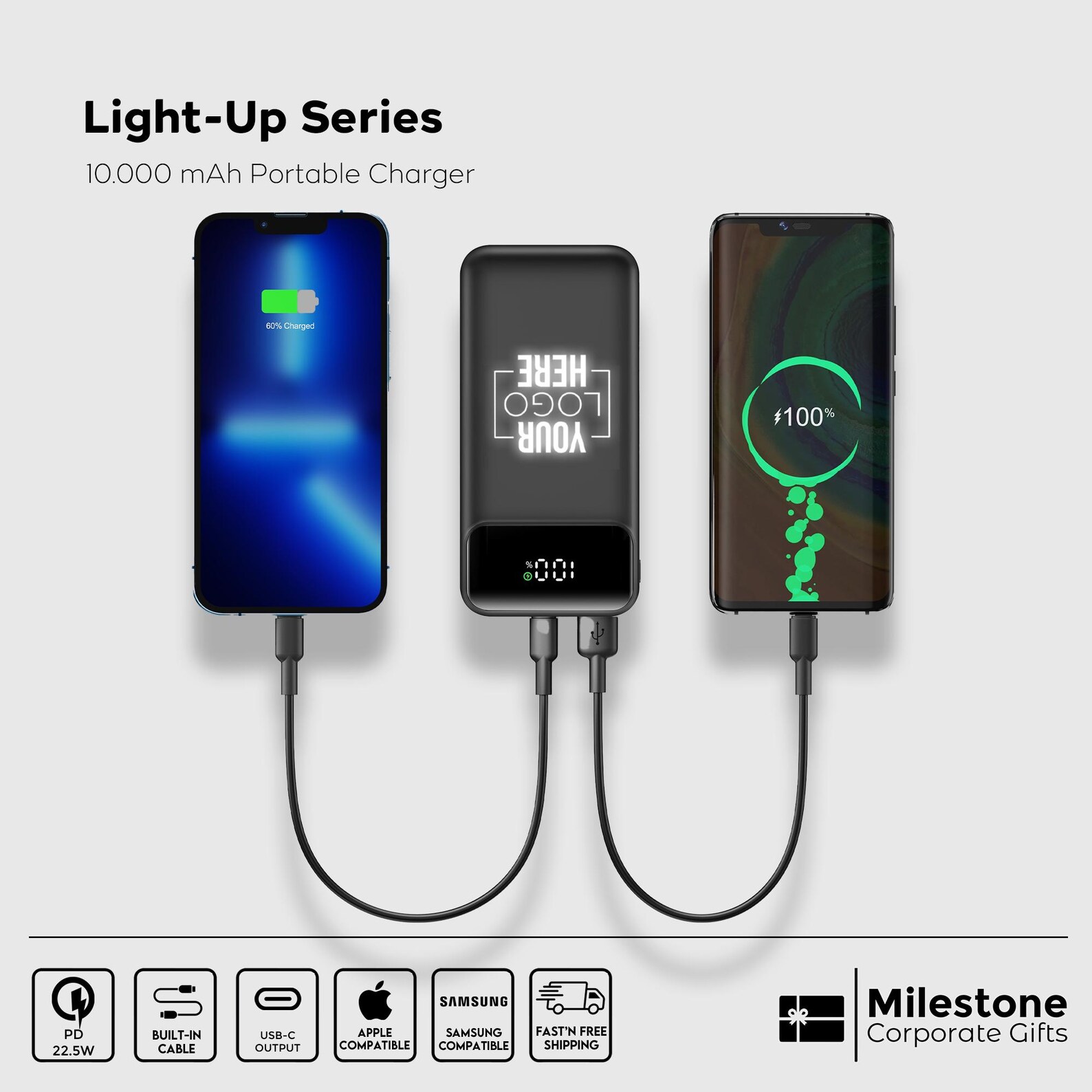 PWX-5, Personalized Portable Charger, Bulk Order Battery Pack, Company ...