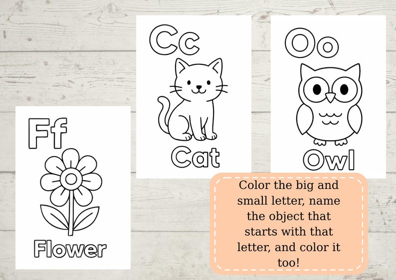 ABC Coloring Book for Kids | Alphabet Coloring & Tracing | Printable ...