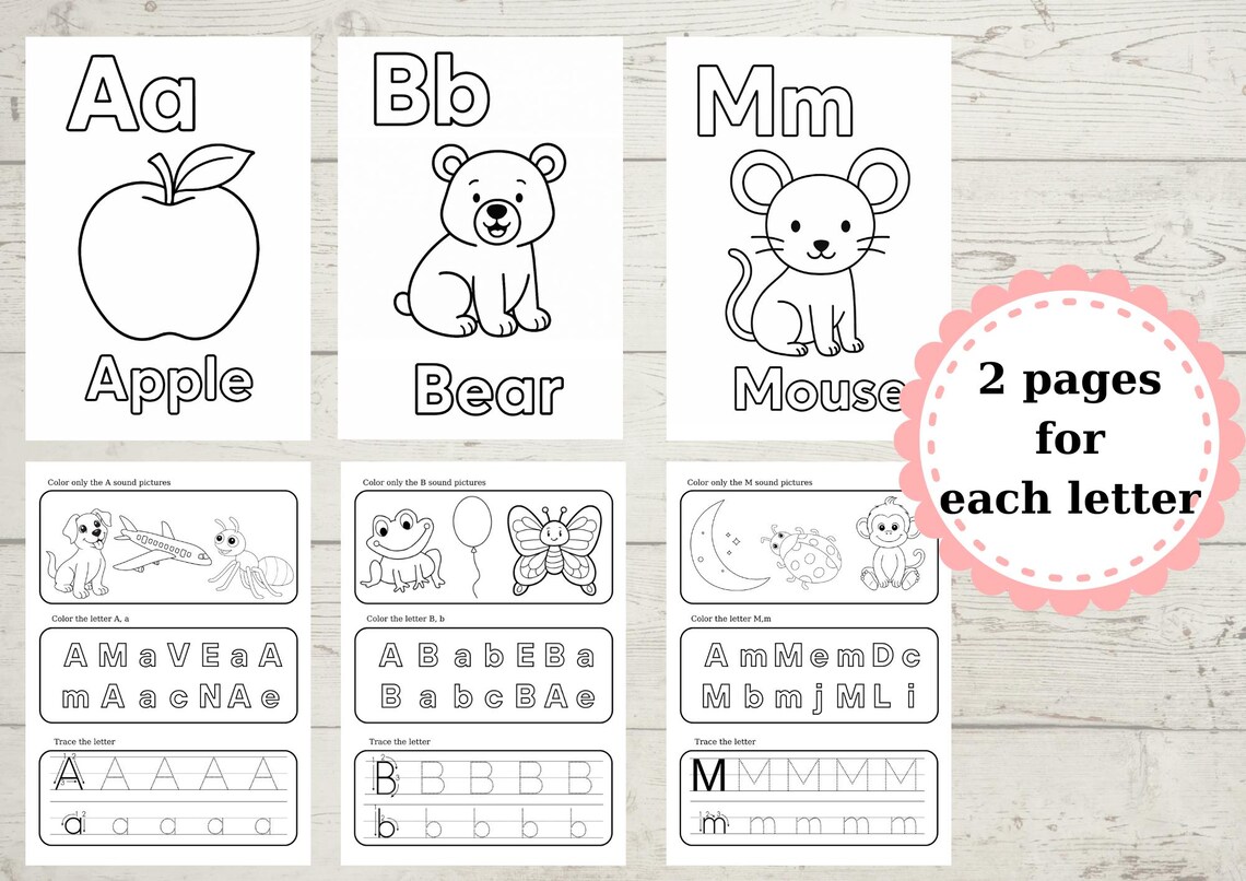 ABC Coloring Book for Kids | Alphabet Coloring & Tracing | Printable ...
