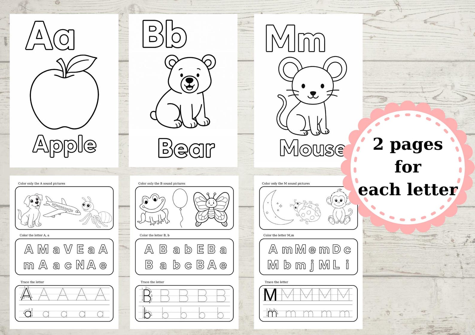 ABC Coloring Book for Kids | Alphabet Coloring & Tracing | Printable ...