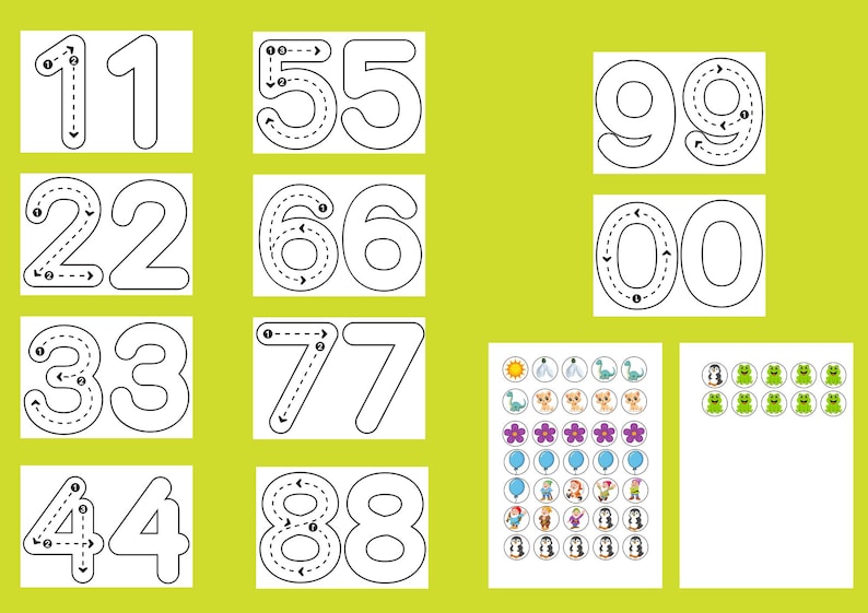 Numbers Learning Activities - Etsy