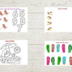 Summer Activity Book for Kids | Printable Busy Book for Preschool and ...