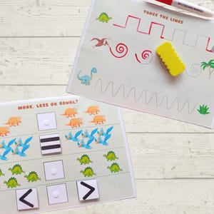 Dinosaur Busy Book Printable PDF | 25 Preschool Activities | Learning ...