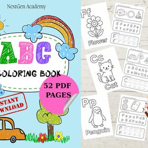 ABC Coloring Book for Kids | Alphabet Coloring & Tracing | Printable ...