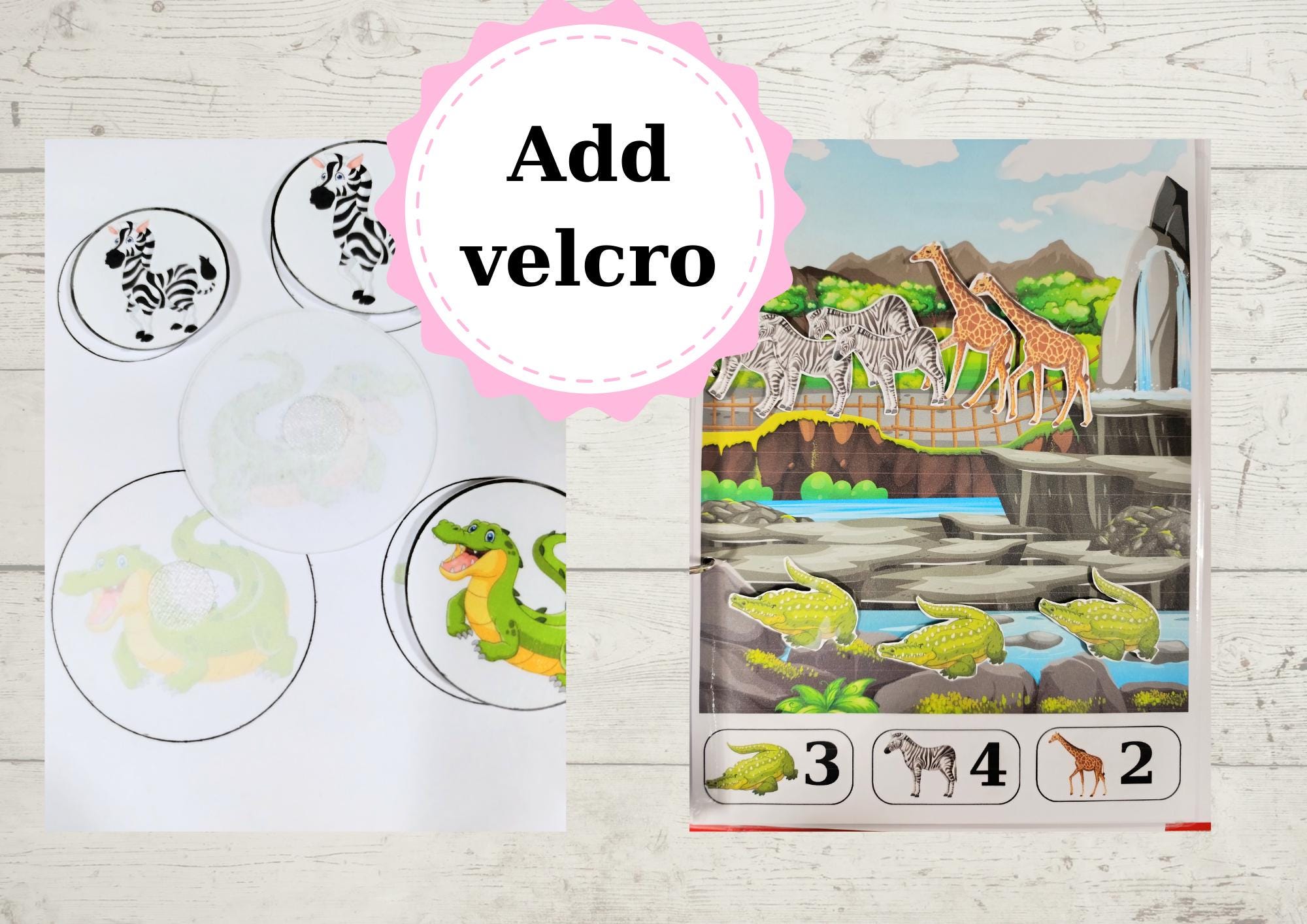 Toddler Busy Book Printable | Zoo Animals Learning Binder PDF | 34 Fun ...