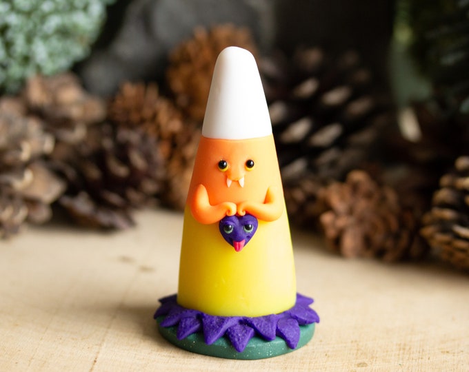 Candy Corn Person Halloween Figurine by Bonjour Poupette - Etsy