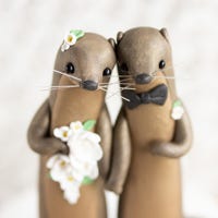 Otters Cake Topper - Etsy
