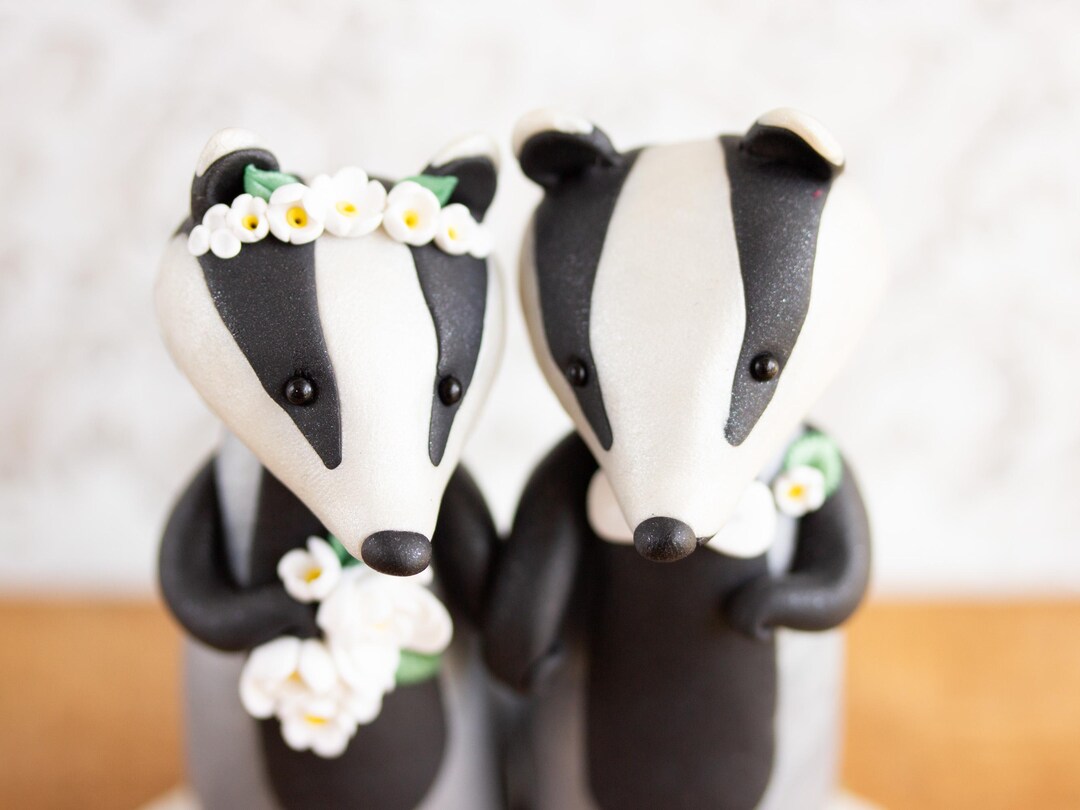 Badger Wedding Cake Topper European Badger Sculpture - Etsy