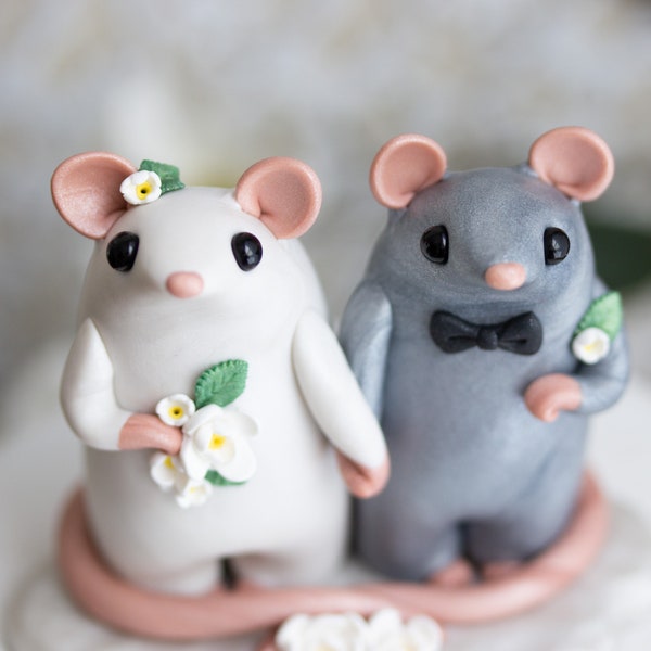 Mice Wedding Cake Topper - Etsy