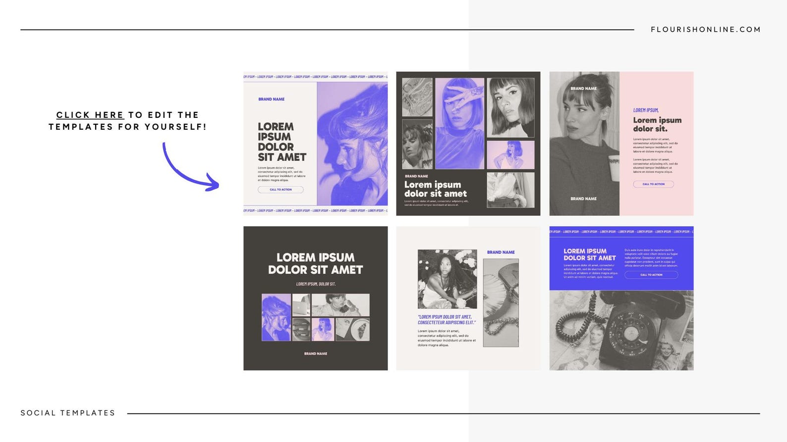 A Bold, Edgy Squarespace Template + Brand Kit for Coaches, Service ...