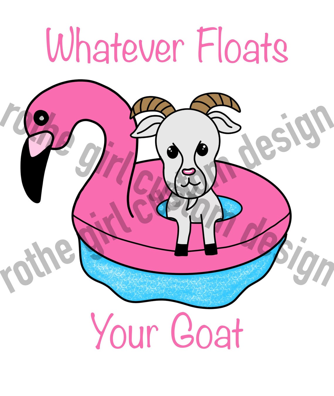 Whatever Floats Your Goat | Seasonal | Colorful | Summer | Swimming ...