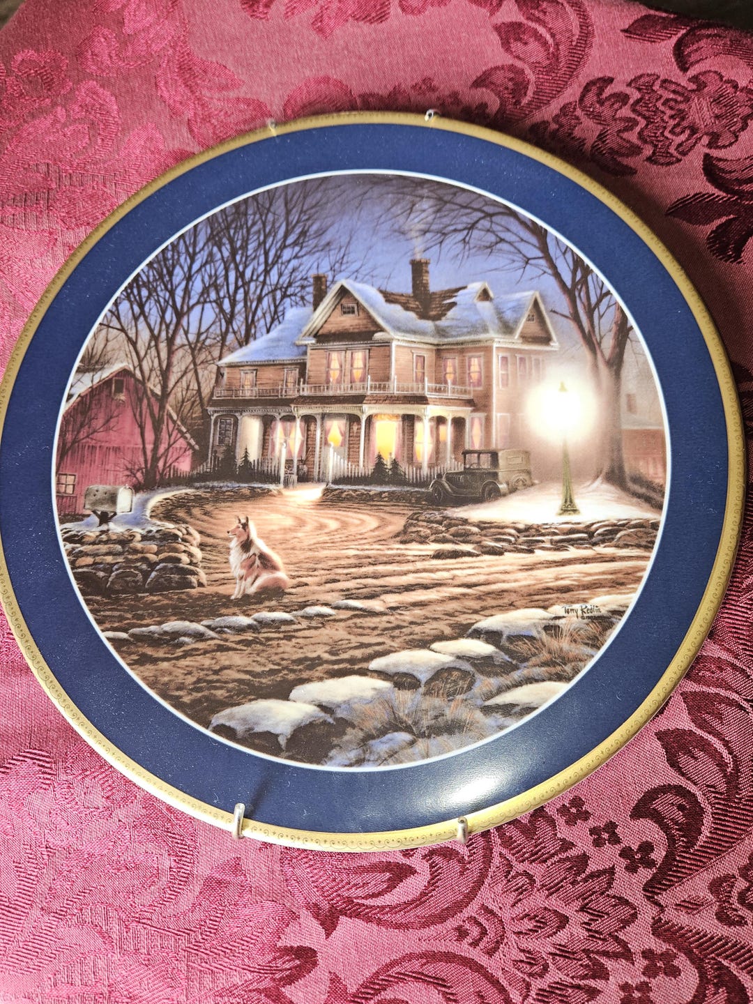 Vintage Terry Redlin Lights of Home Collector's Plate - Etsy