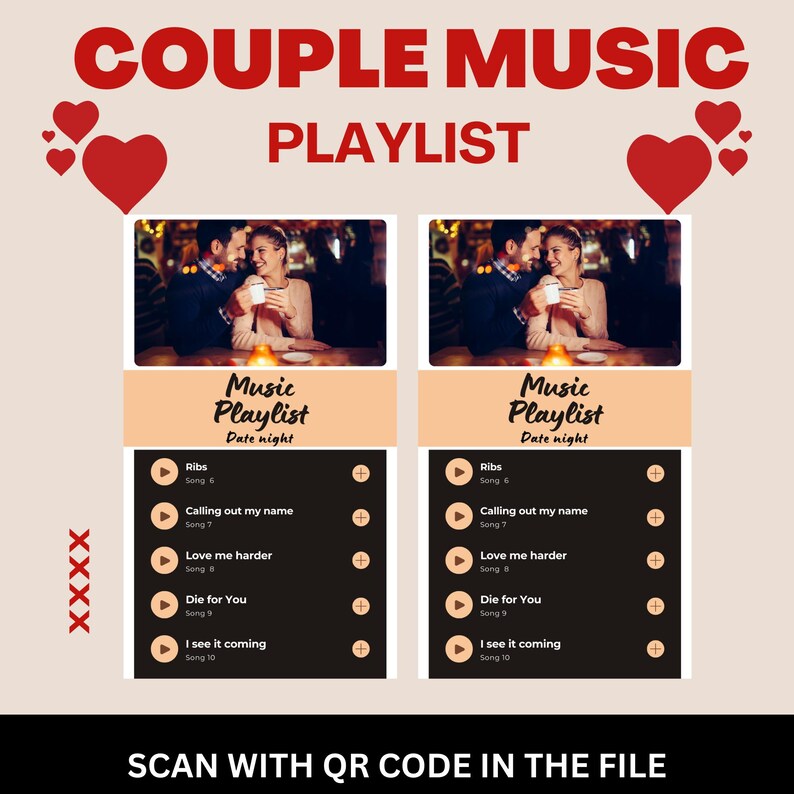 Romantic Love Song Playlist – Anniversary Gift for Couples (digital ...
