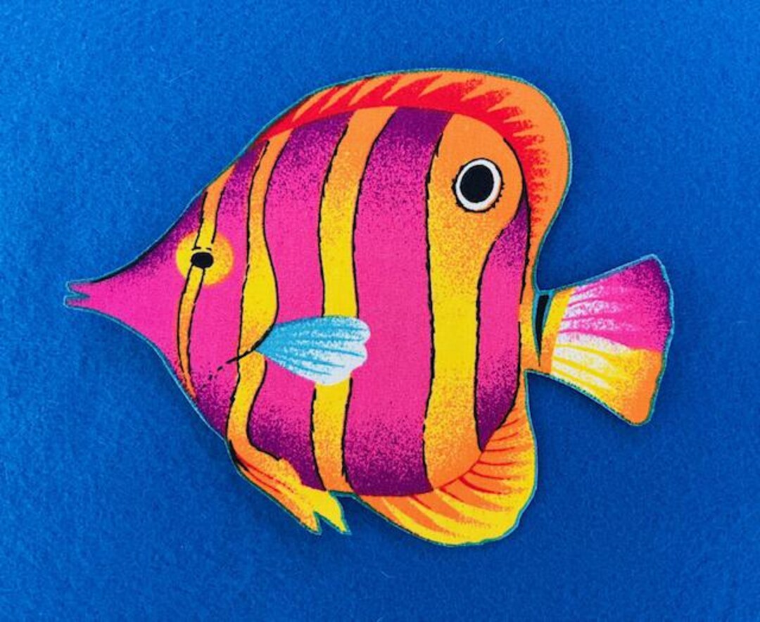 Handmade Tropical Fish Iron on Applique/474 - Etsy
