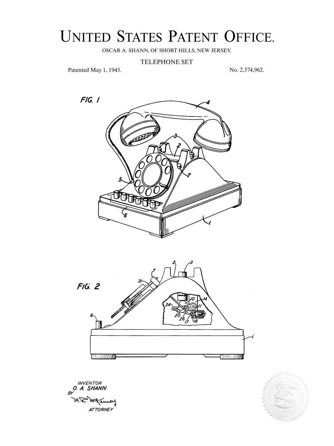 Vintage Office Patent Collection | 6 JPG Downloads | Office Decor ...