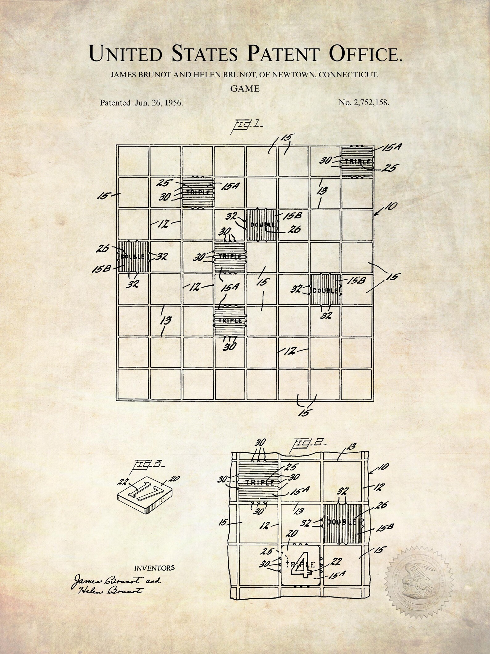 Classic Board Game Patents | 6 JPG Image Downloads | Antique Background ...