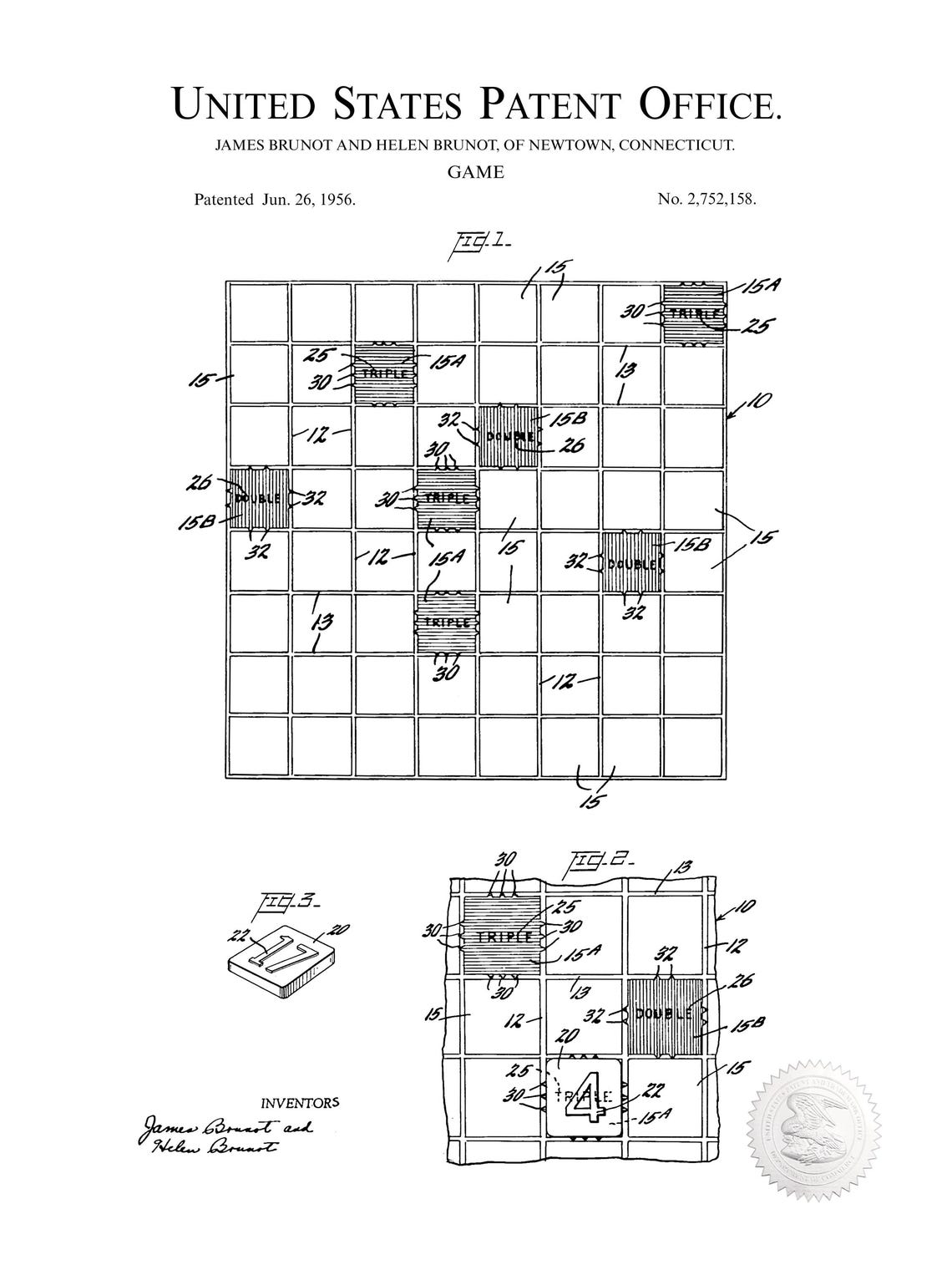 Classic Board Game Patents | 6 JPG Image Downloads | White Background ...