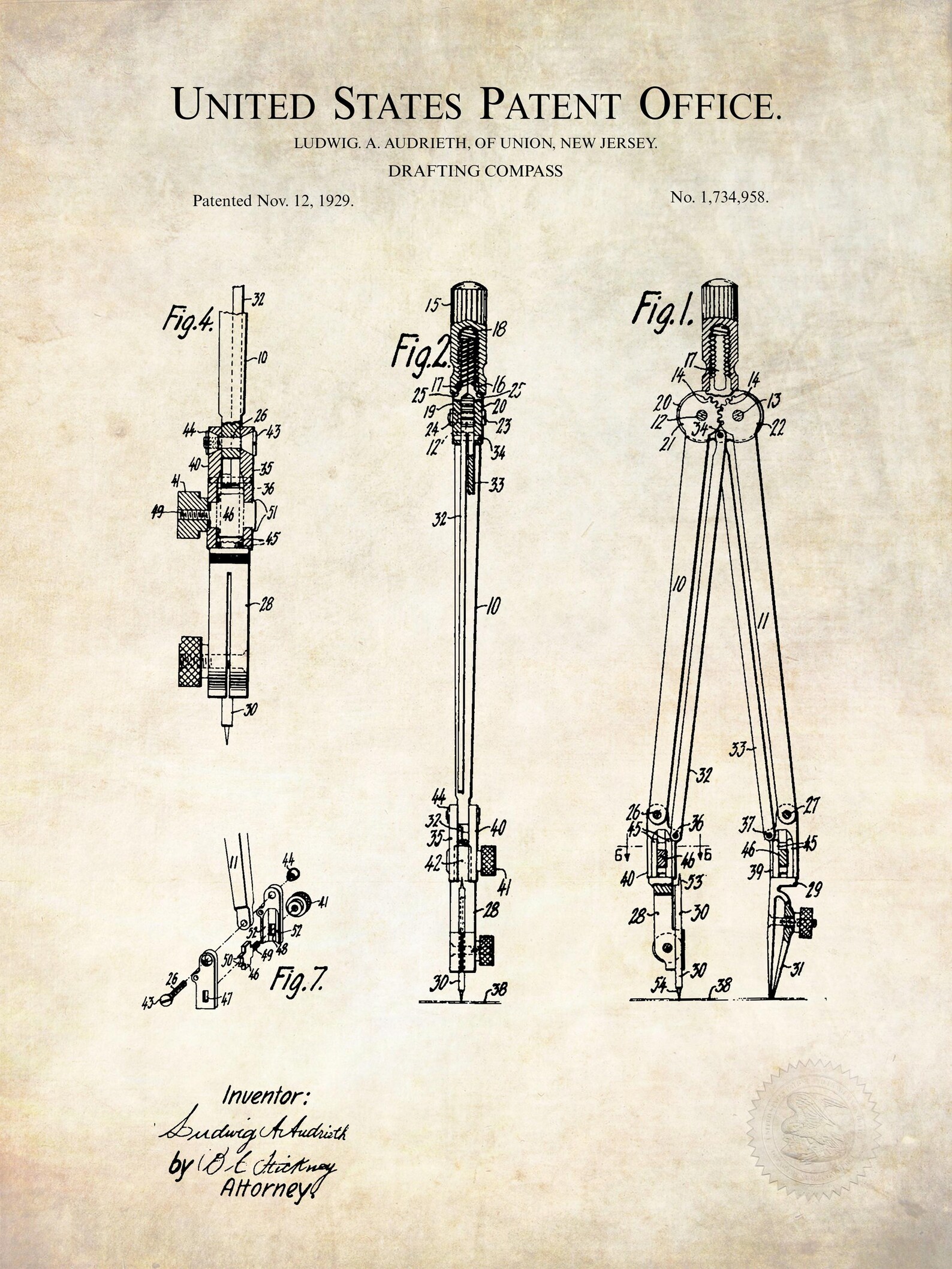 Engineering Tools Patent Set | JPG Download | Engineer Office Decor ...