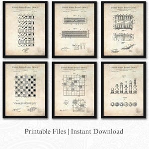 Classic Board Game Patents | 6 JPG Image Downloads | Antique Background ...