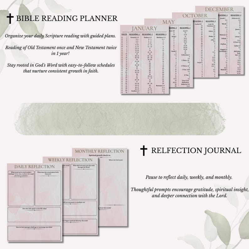 Digital Bible Study Journal | Scripture Reflection Pages | Bible ...