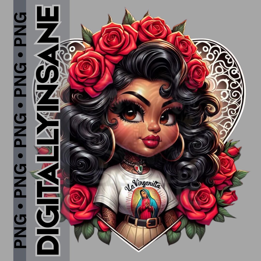 Chicana Chibi PNG: Lil Homies Art, Latina Clipart (digital Download) - Etsy