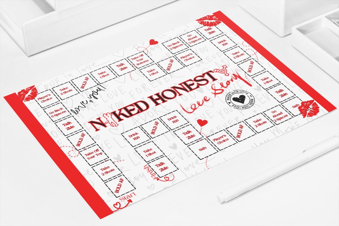 Naked Honesty, Intimate Adventures Couple Board Game - Fun & Sensual ...