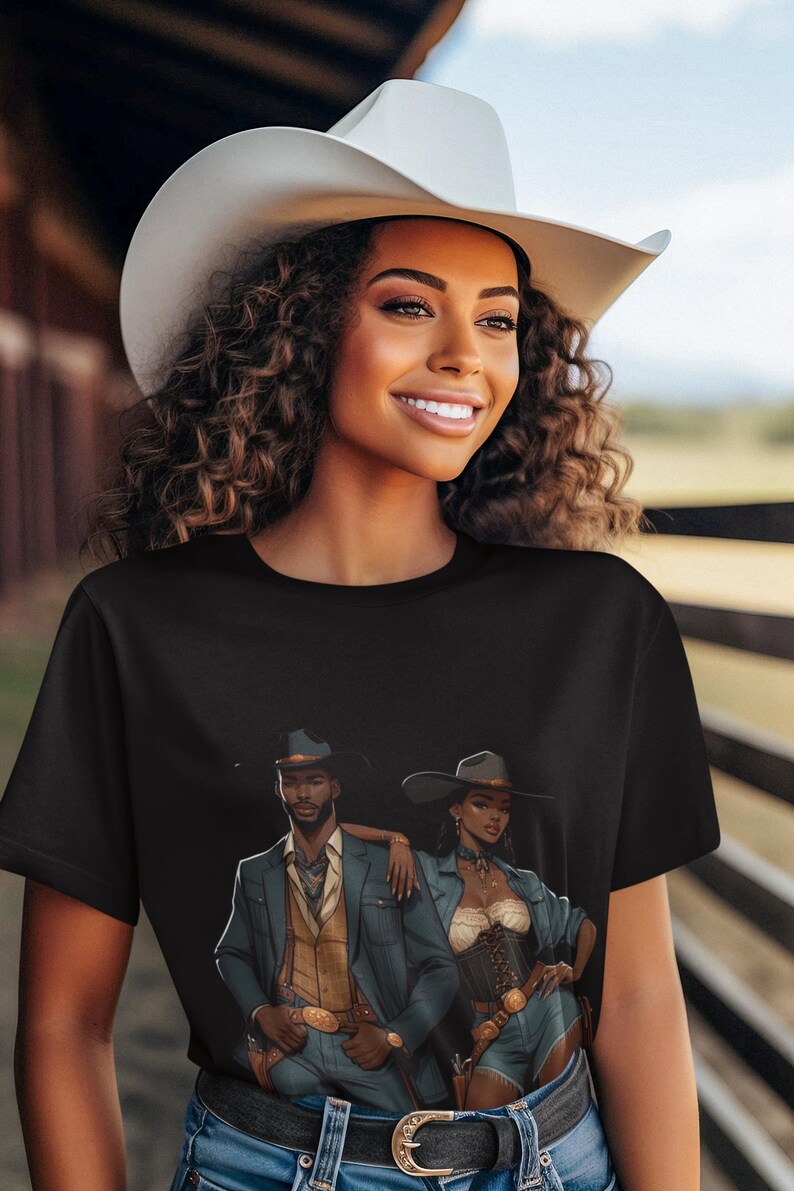 Afro Cowboy Couple PNG: Melanated Rodeo Art (digital Download) - Etsy