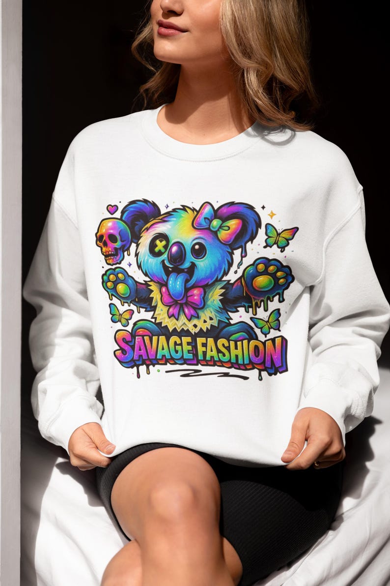 Scary Koala Bear PNG, Savage Fashion Design (digital Download) - Etsy
