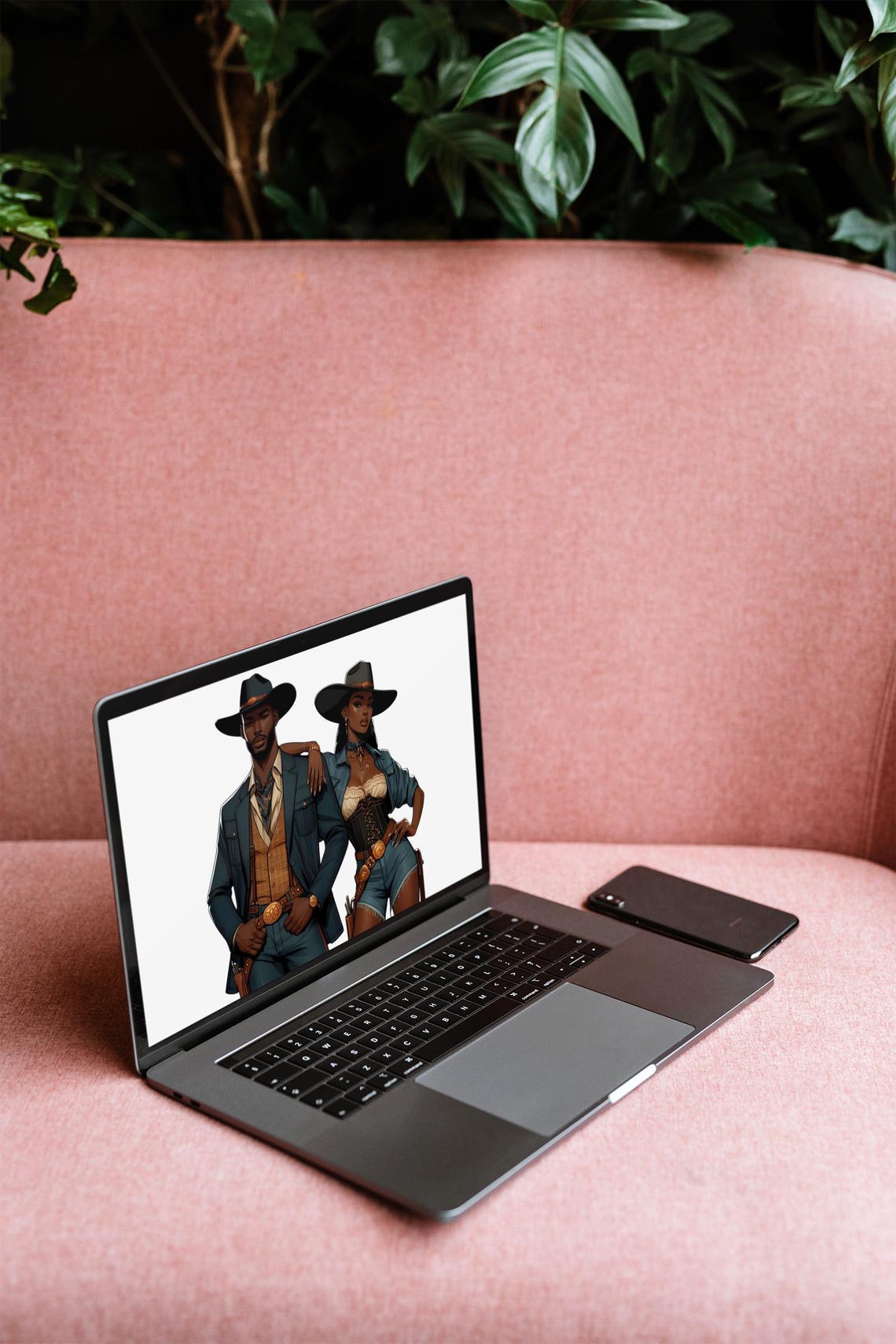 Afro Cowboy Couple PNG: Melanated Rodeo Art (digital Download) - Etsy