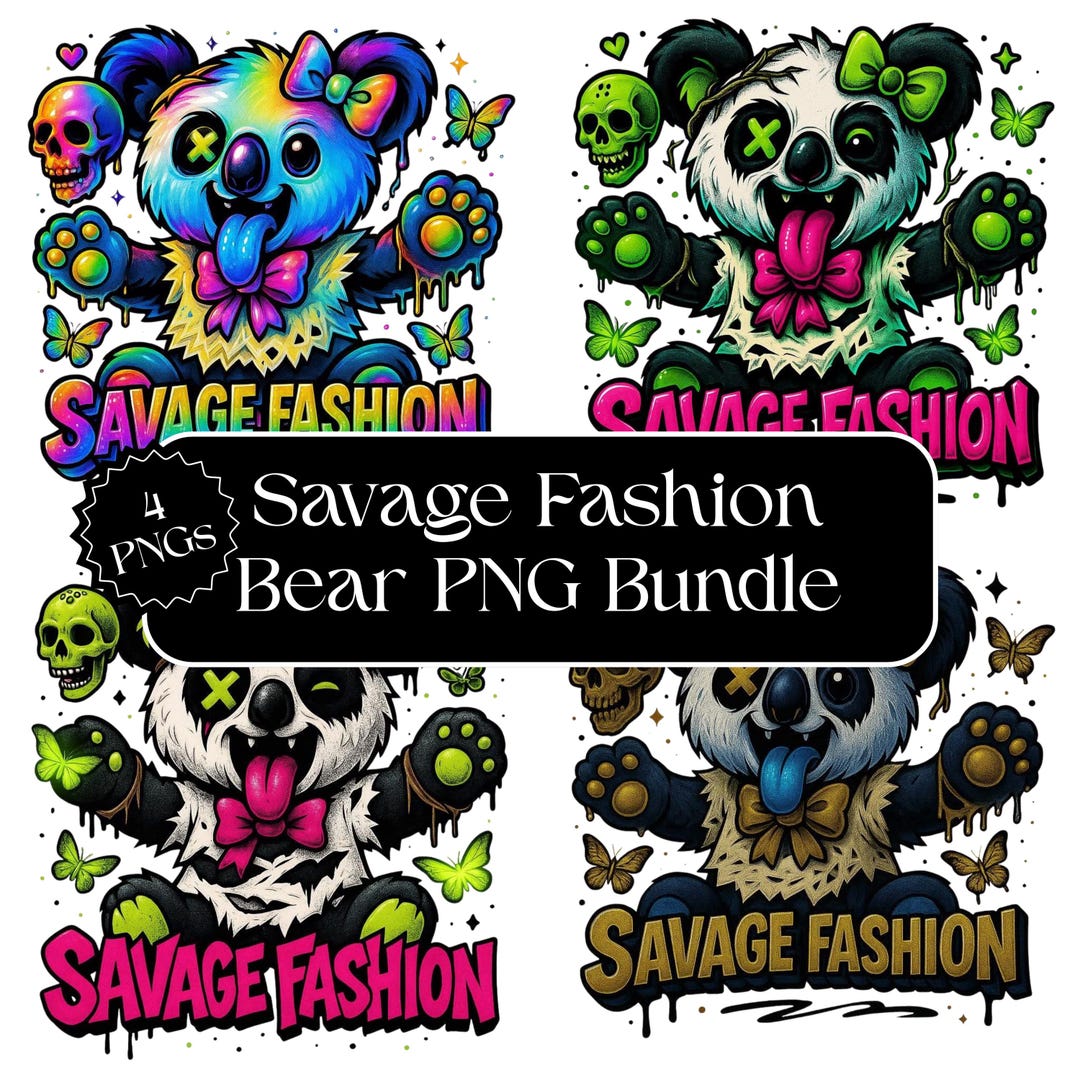Scary Koala Bear PNG, Savage Fashion Design (digital Download) - Etsy