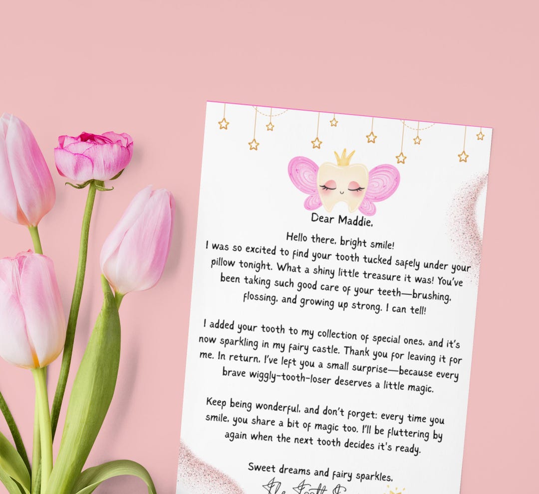 Tooth Fairy Letter: First Tooth Keepsake (digital Download) - Etsy