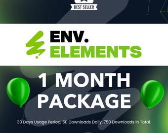 Envato Elements Download Service, 1 Month Package, Fast Download, No ...