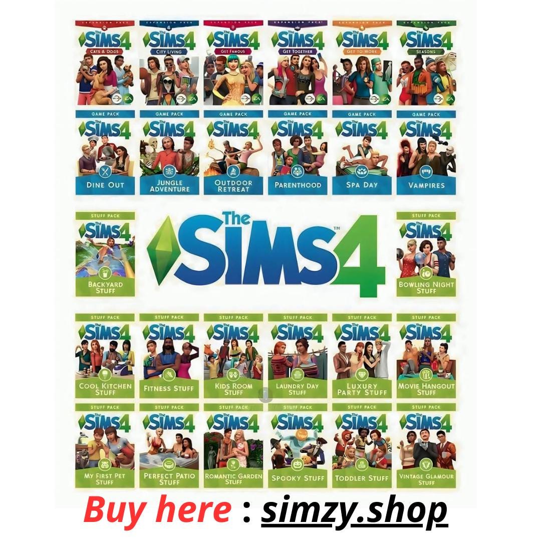 Sims 4 Ultimate Collection, All Dlc, All Expansion Pack, Complete Game ...