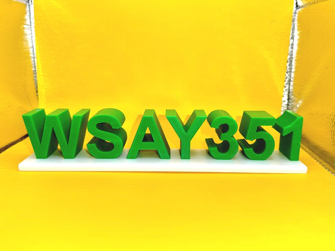 Amateur Radio / GMRS Call Sign Desk & Tabletop Display - Etsy