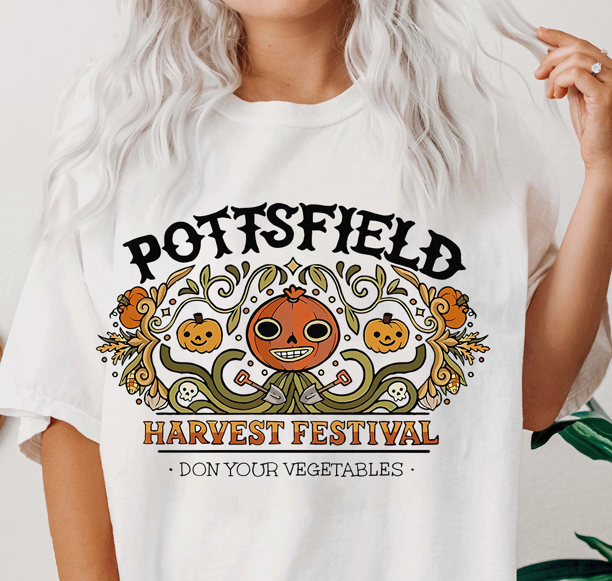 Pottsfield Harvest Festival Sweatshirt, Pumpkin Halloween Sweatshirt ...