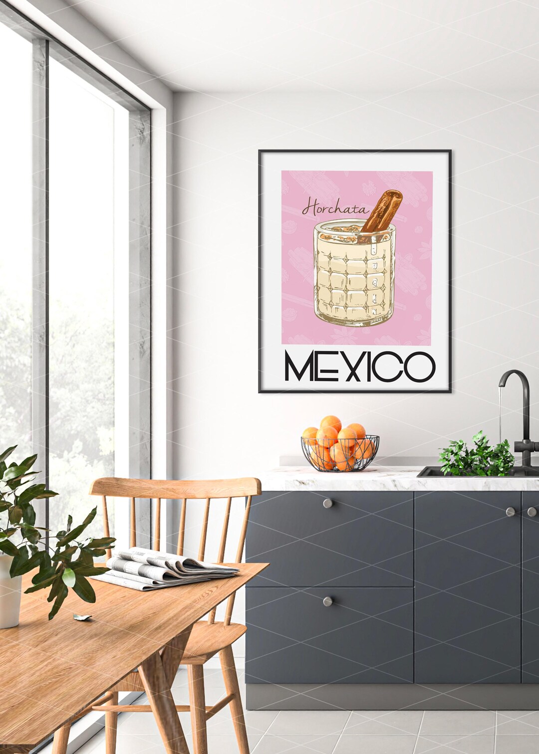 Horchata Mexico Wall Art – Digital Print, Traditional Drink ...