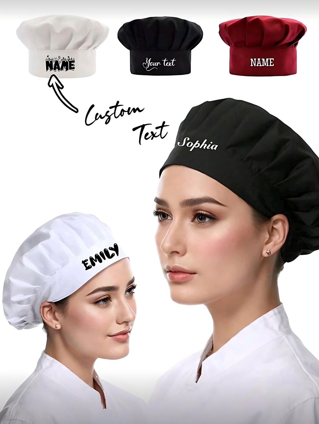 Personalized Embroidered Chef Hat • Custom Kitchen Gift - Etsy
