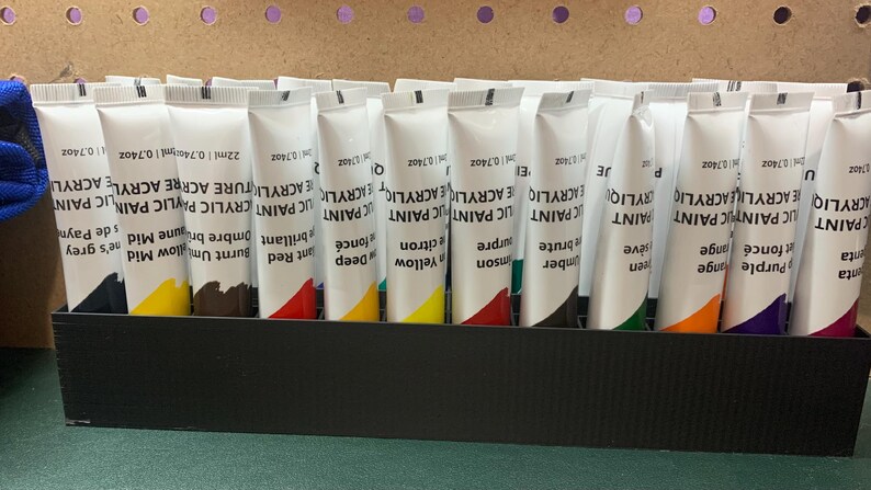 3D Printed Paint Tube Organizer – 36 Slot Rack for 22ml Artist Tubes - Etsy