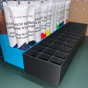 3D Printed Paint Tube Organizer – 36 Slot Rack for 22ml Artist Tubes - Etsy
