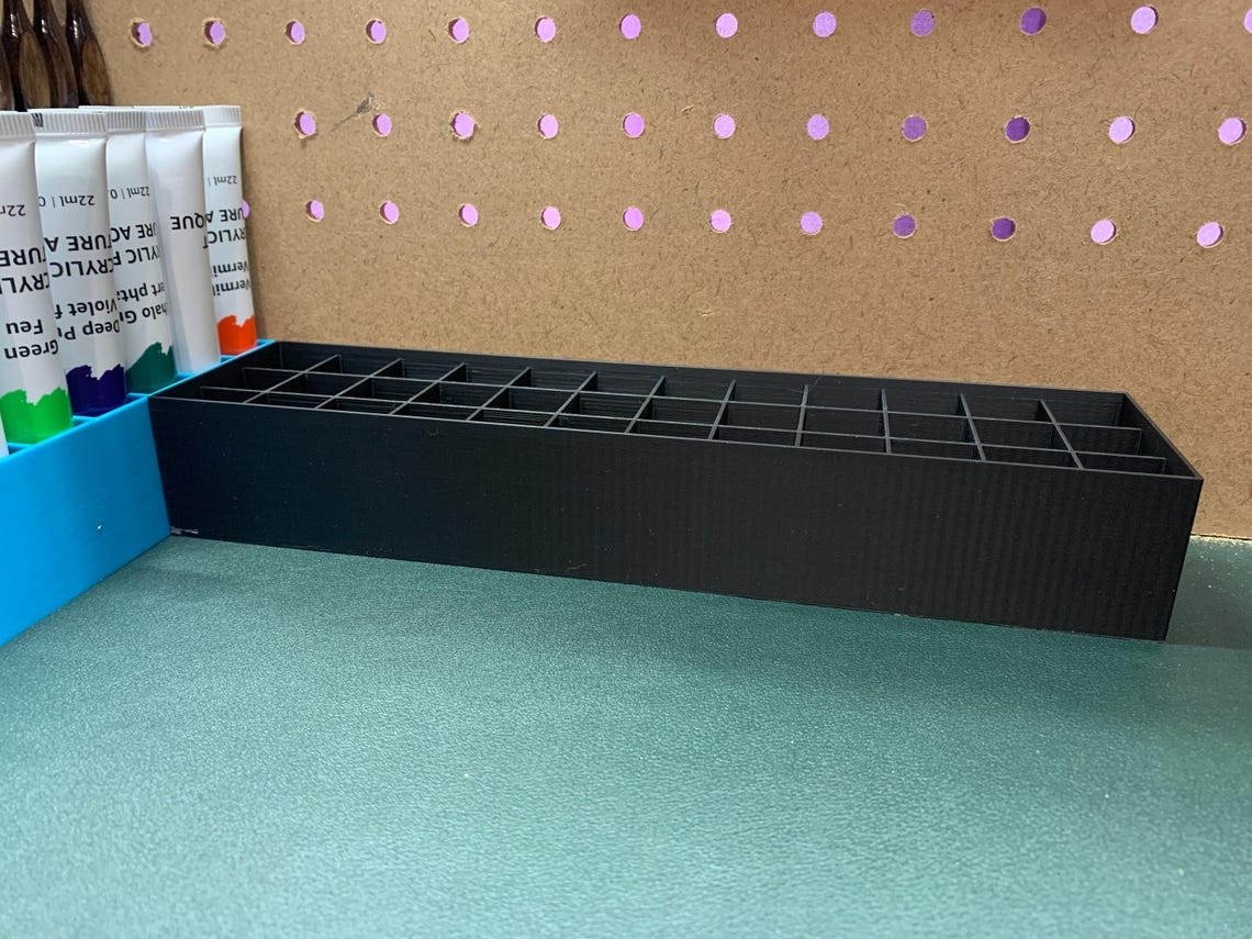 3D Printed Paint Tube Organizer – 36 Slot Rack for 22ml Artist Tubes - Etsy