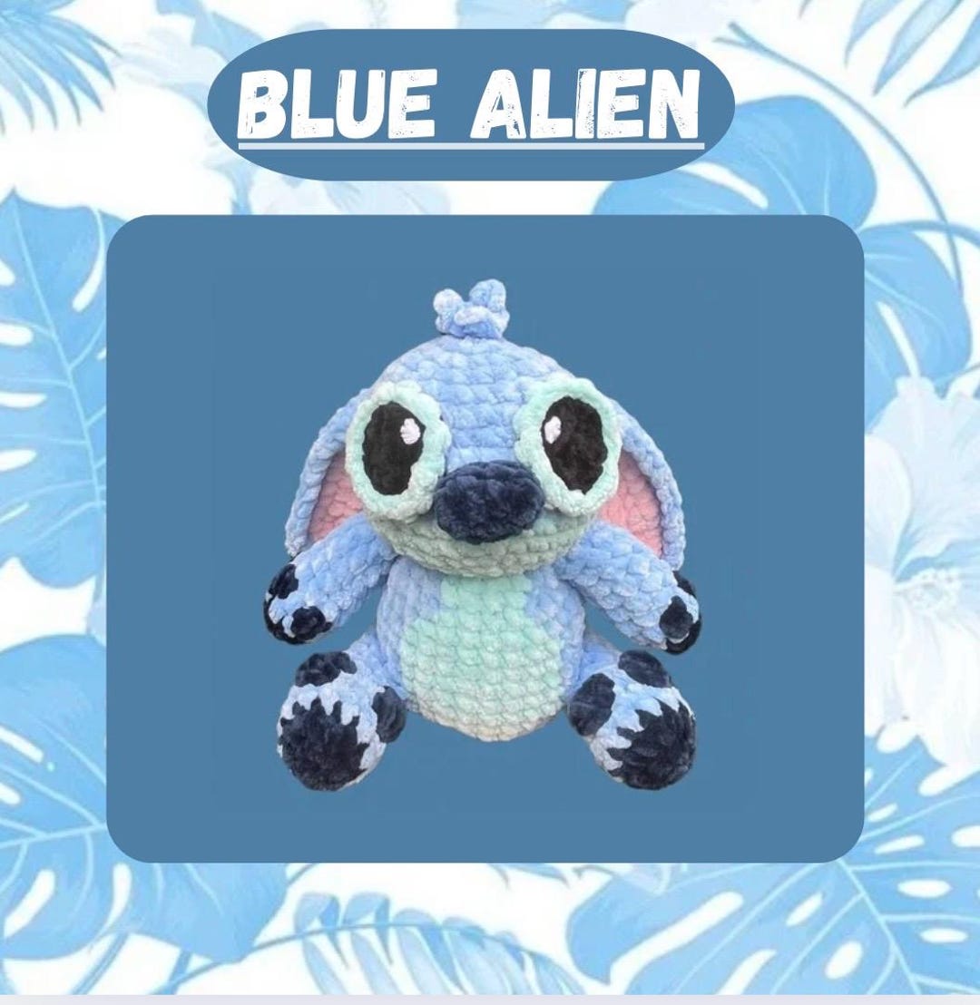 Blue Alien Pattern (PDF Only) - Etsy