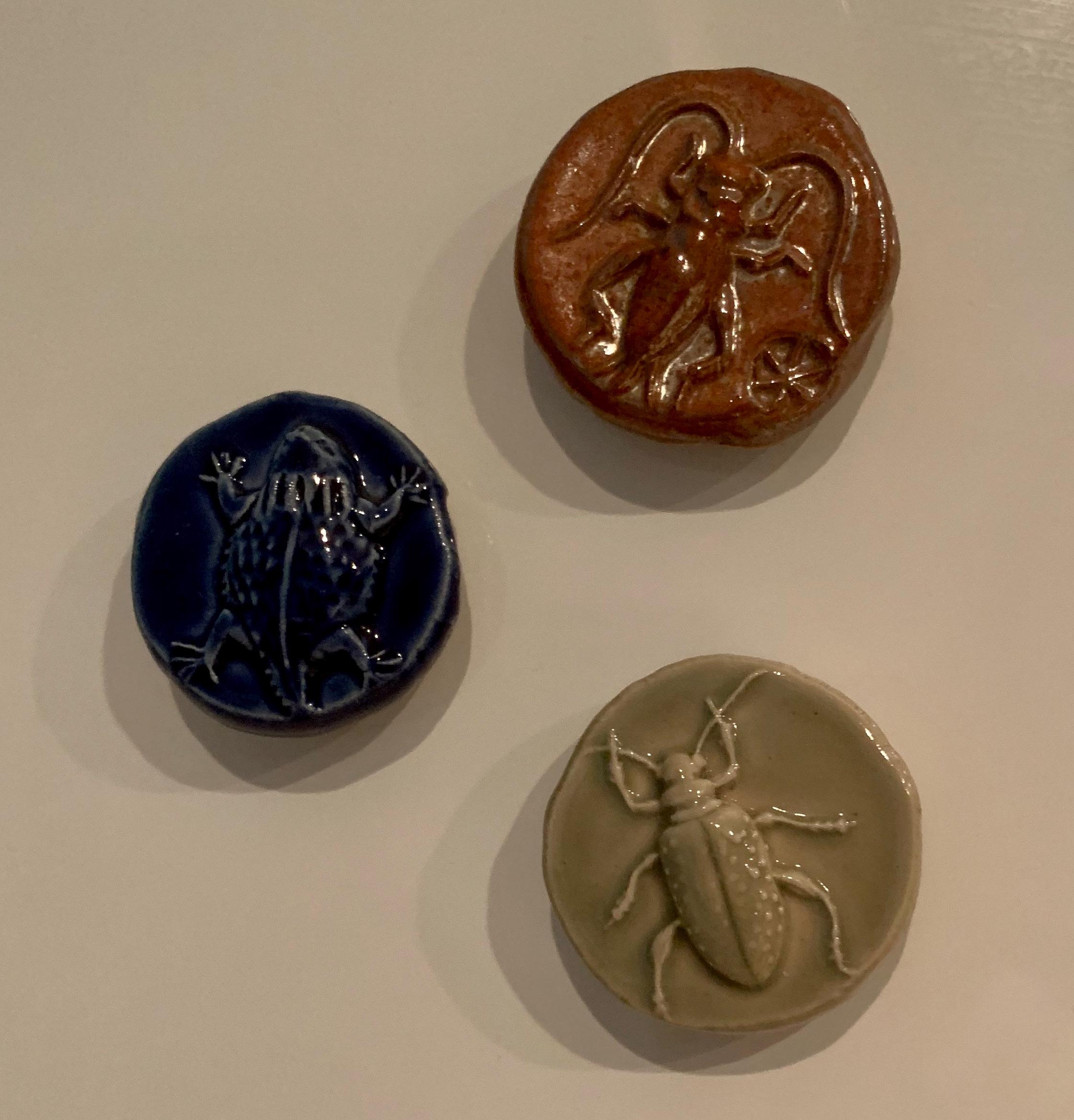 BUG TILE MAGNETS W/ Free Shipping: Handmade Ceramic Insects Fridge ...
