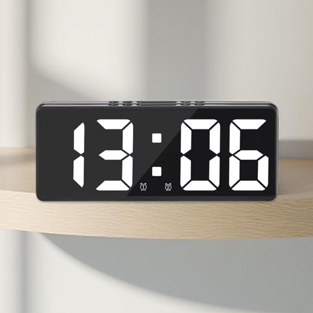 Modern Digital Alarm Clock - Etsy